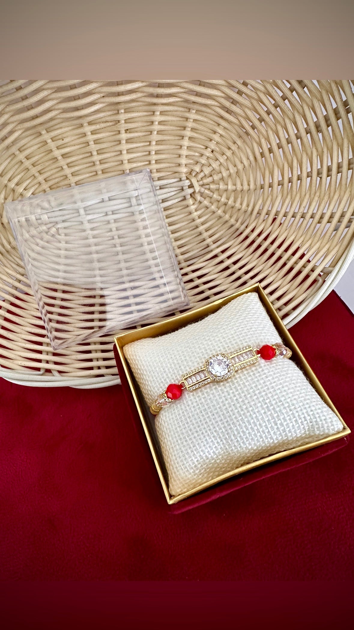 American Diamond Rakhi / Rakhdi box in premium range - Code A14 ...